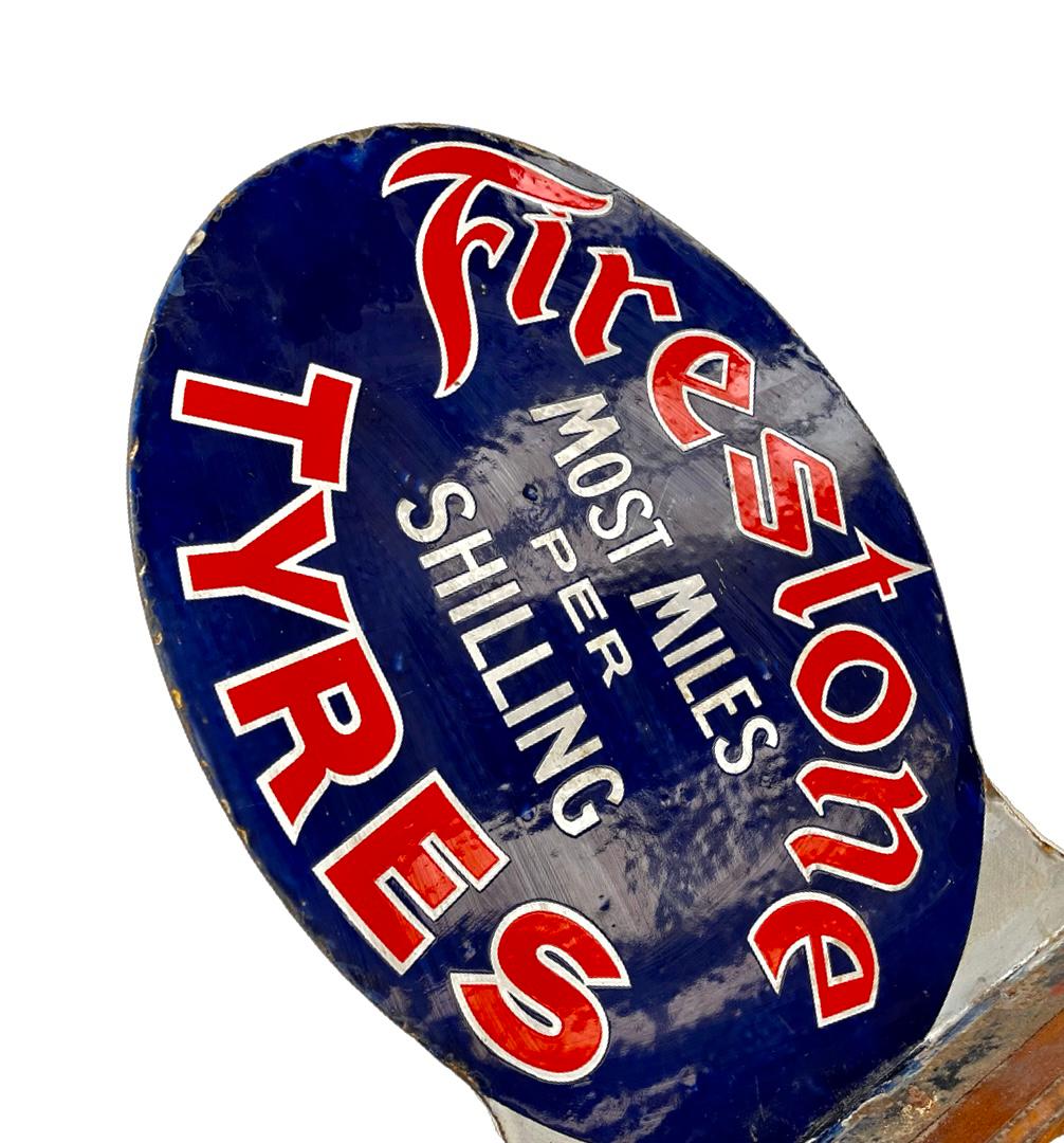 Lot 12 - Firestone Tyres Enamel Sign